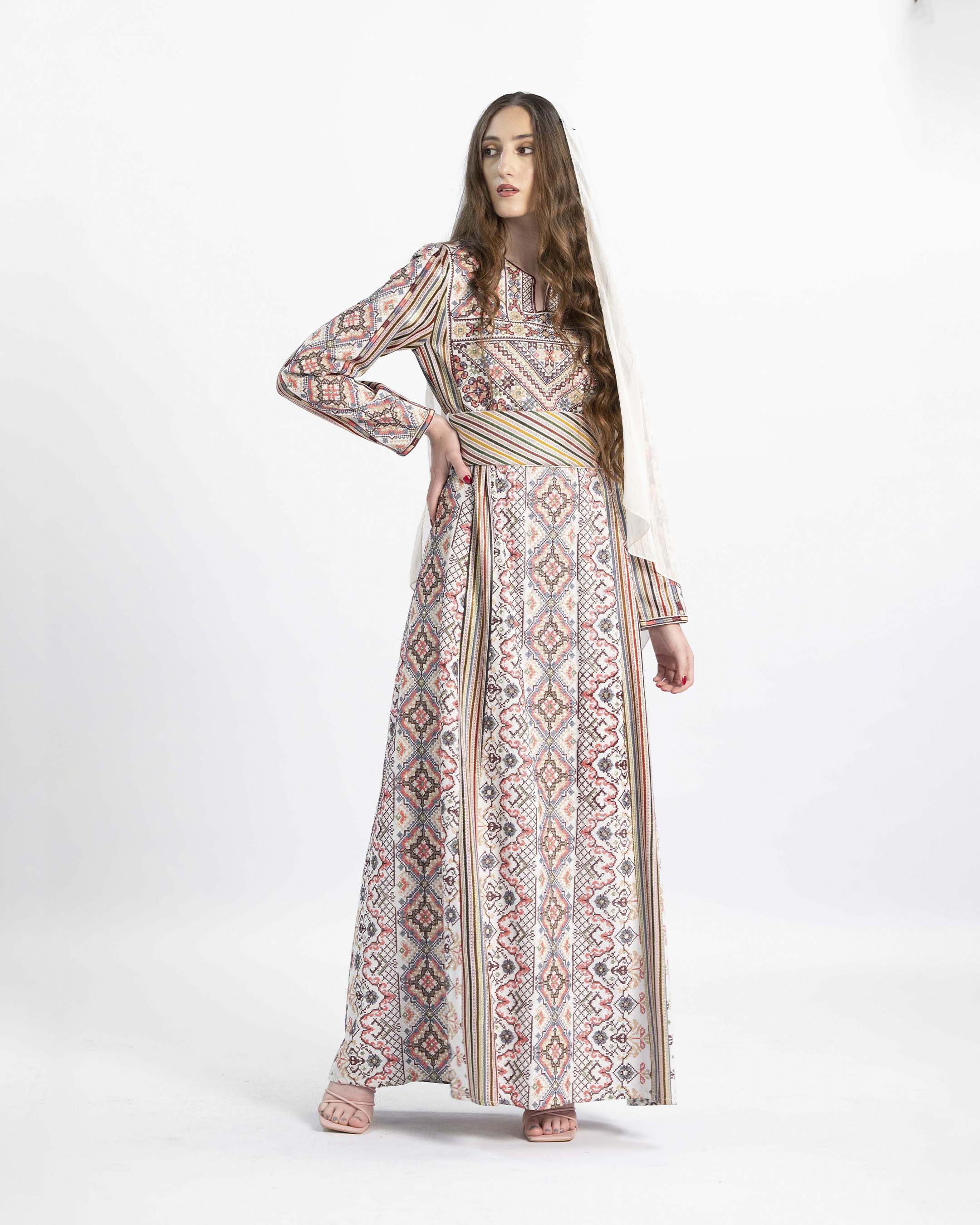 Modern Elegant Tulkarm Heritage Thobe – ASHI